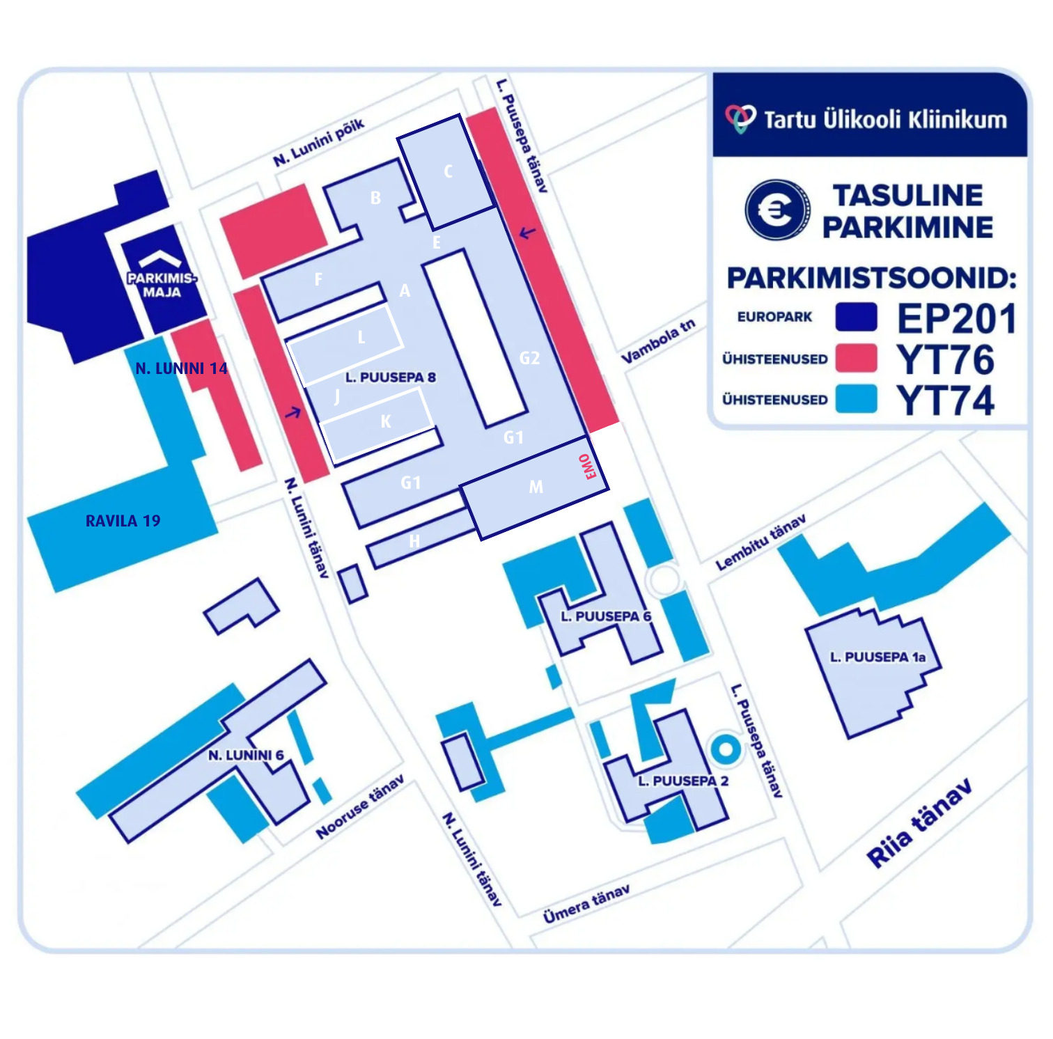 Parkimine - Tartu Ülikooli Kliinikum